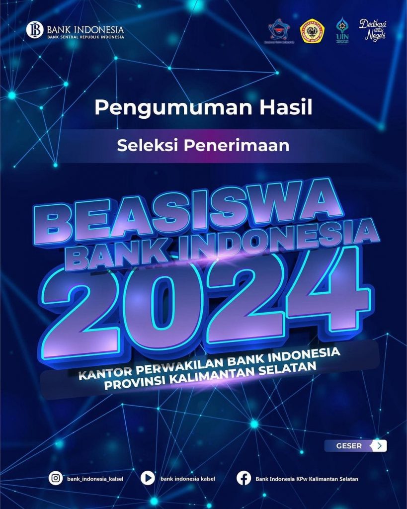 Pengumuman Hasil Seleksi Wawancara Beasiswa Bank Indonesia tahun 2024 - Situs Resmi UIN Antasari