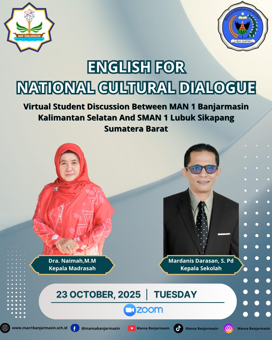 Jembatani Kalimantan dan Sumatra, UIN Antasari Satukan Pelajar MAN 1 Banjarmasin dan SMAN 1 ...